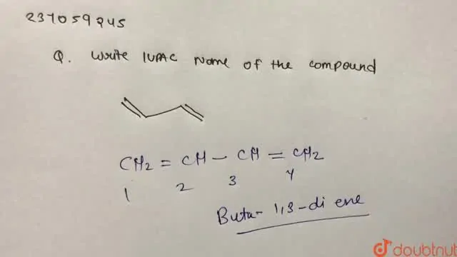 Write IUPAC names of the compound.