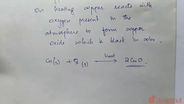 [Telugu] A shiny brown coloured element 'X' on heating in air becomes