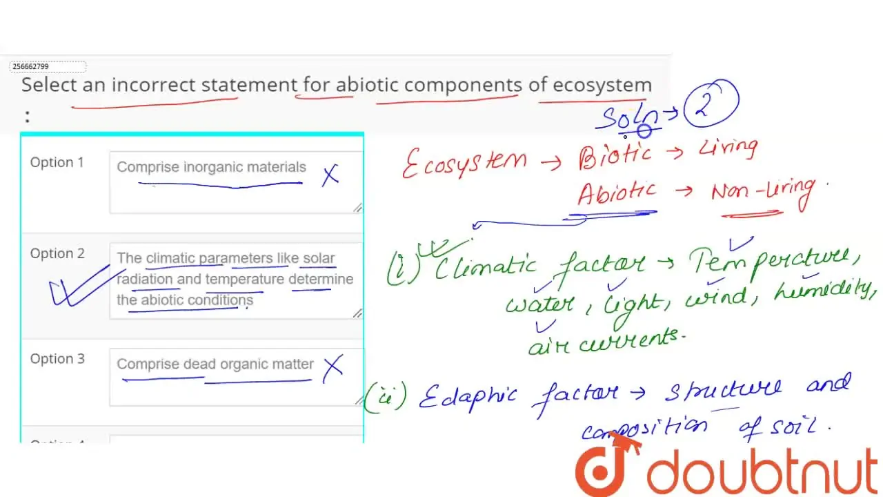 Comprise dead organic matter