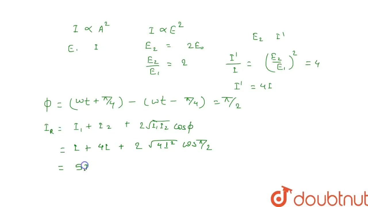 Two coherent sources emit light waves which superimpose at a point whe