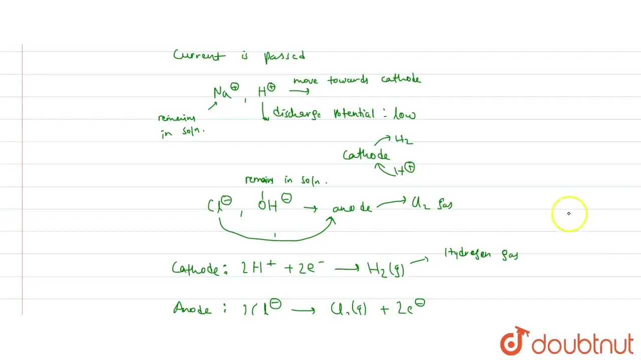 During electrolysis of aqueous solution of NaCI in Castner Kellner cel