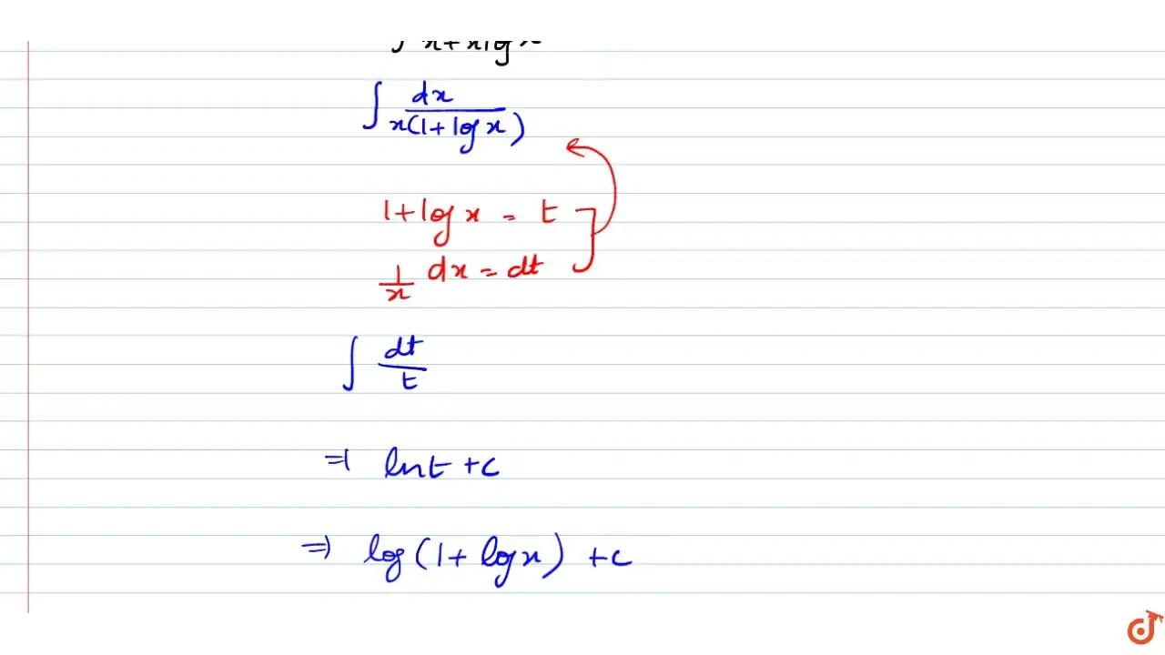 Evaluate: int(dx)/(x+xlogx)
