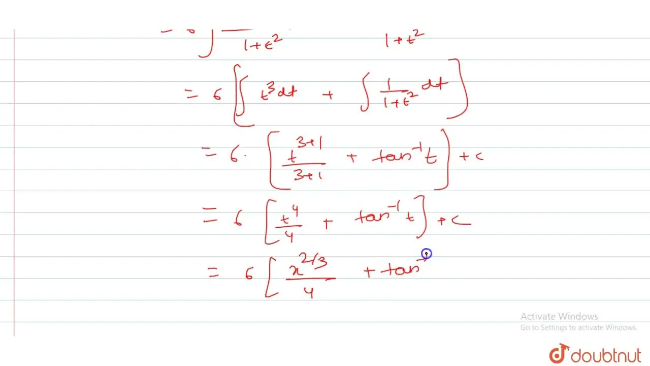 Evaluate: int(x+x^(2/3)+x^(1/6))/(x(1+x^(1/3))).dx