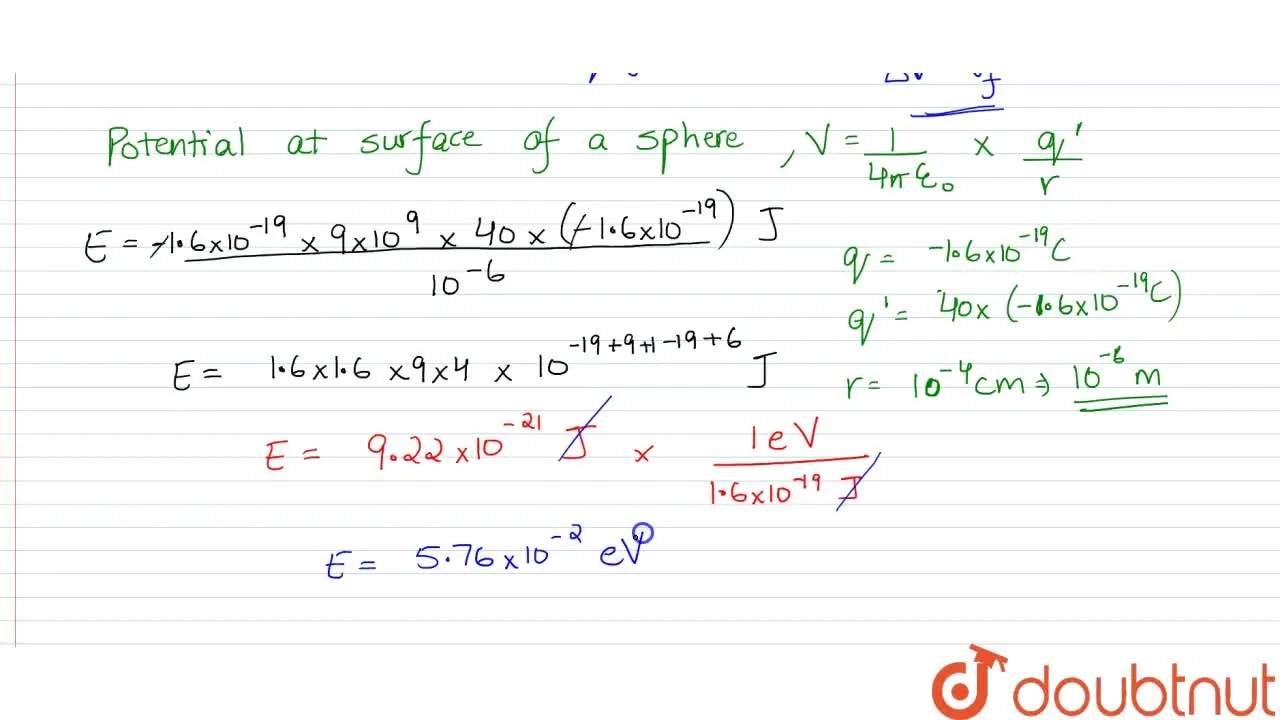 A spherical oil drop, radius 10^(-4) cm has on it at a certain a total