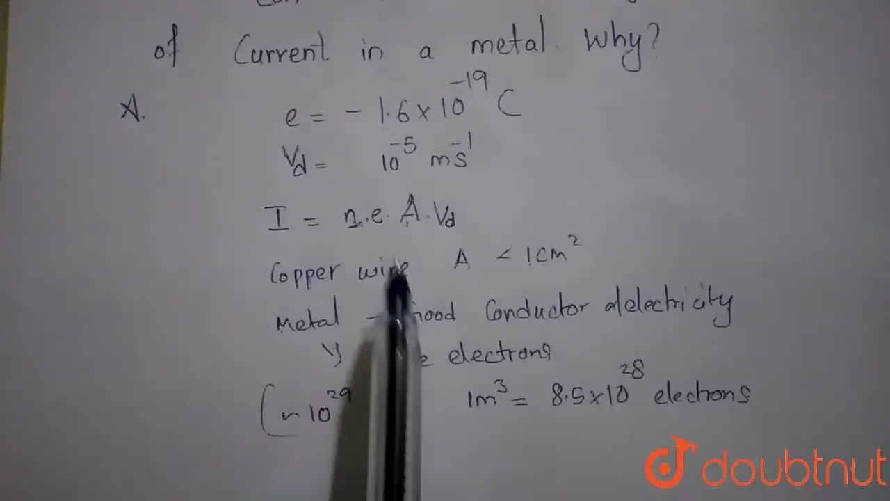 Electron number density of the conductor is small
