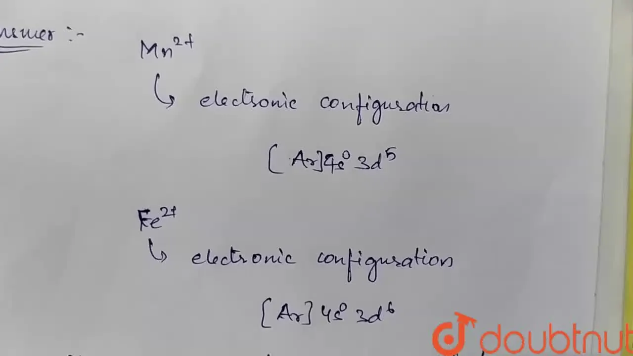 [Telugu] Why are Mn^(2+) compounds more stable than Fe^(2+) towards ox