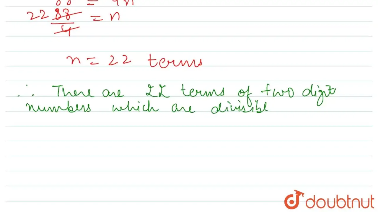 How many two digit numbers are divisible by 4?