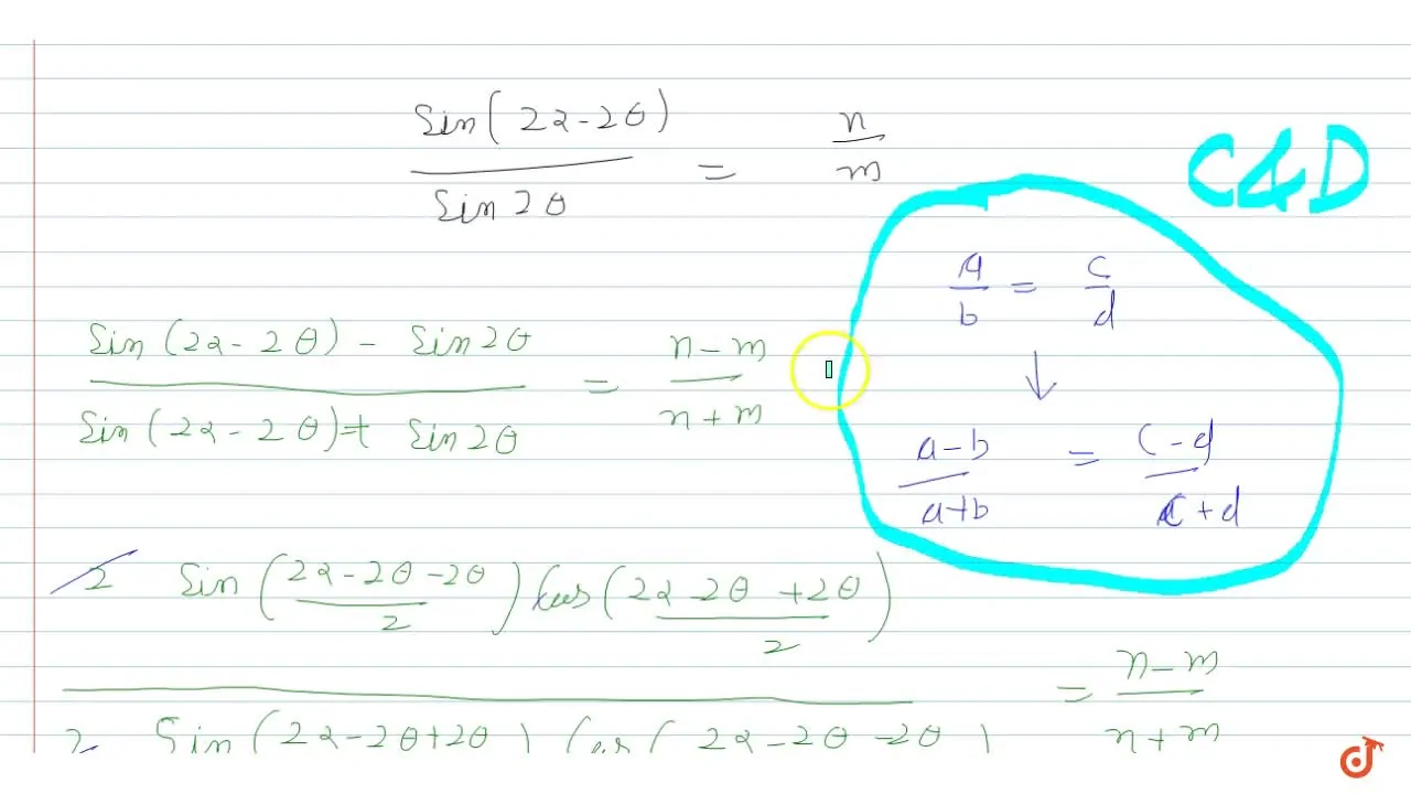 If m tan(alpha-theta)/( cos^2 theta) = n (tan theta)/ (cos^2 (alpha