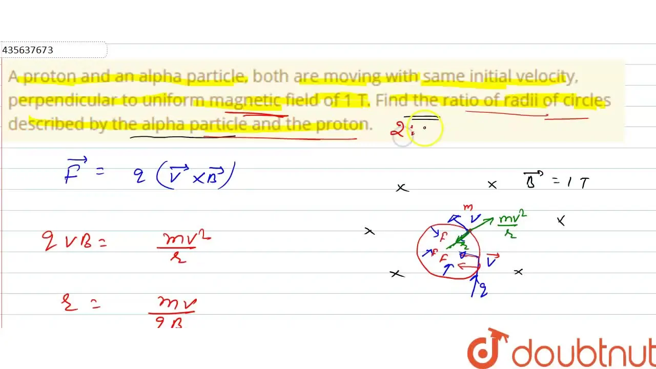 A proton and an alpha particle, both are moving with same initial velo