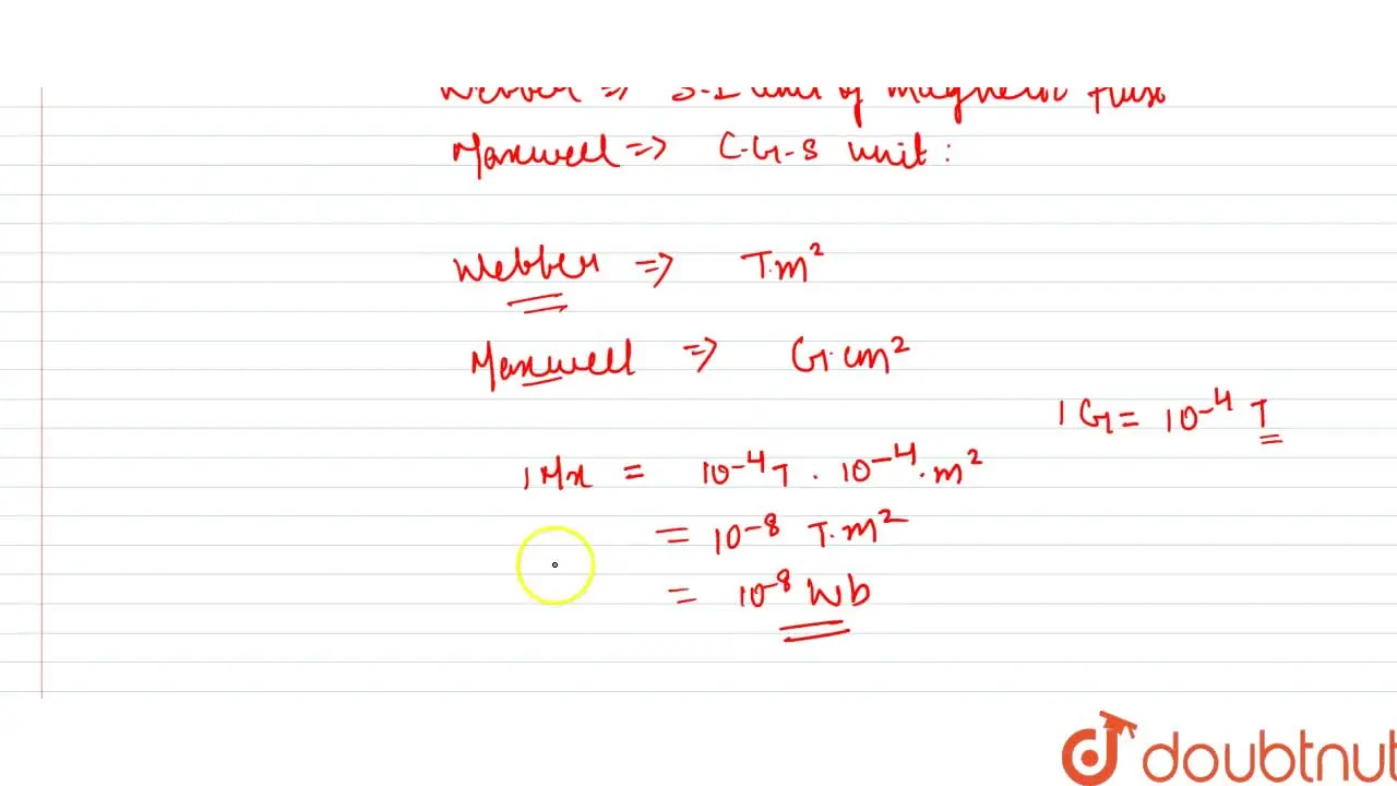 What is the relation between weber and Maxwell