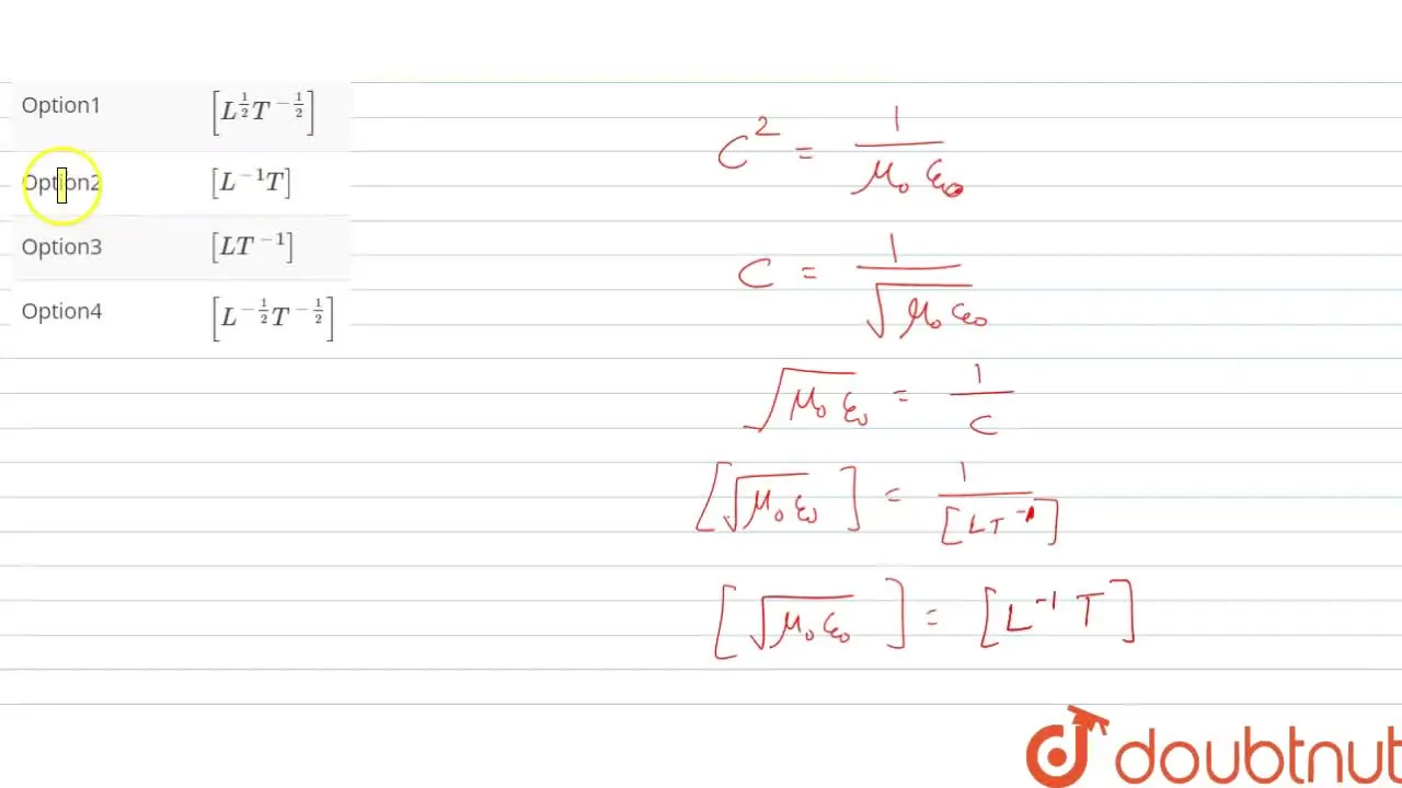 The dimensions of [mu(0)in(0)]^(1/2) are