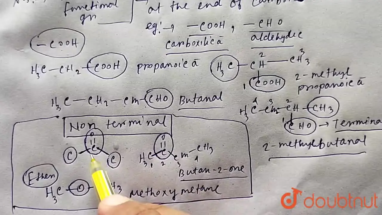 [Bengali] Give examples of two terminal functional groups.