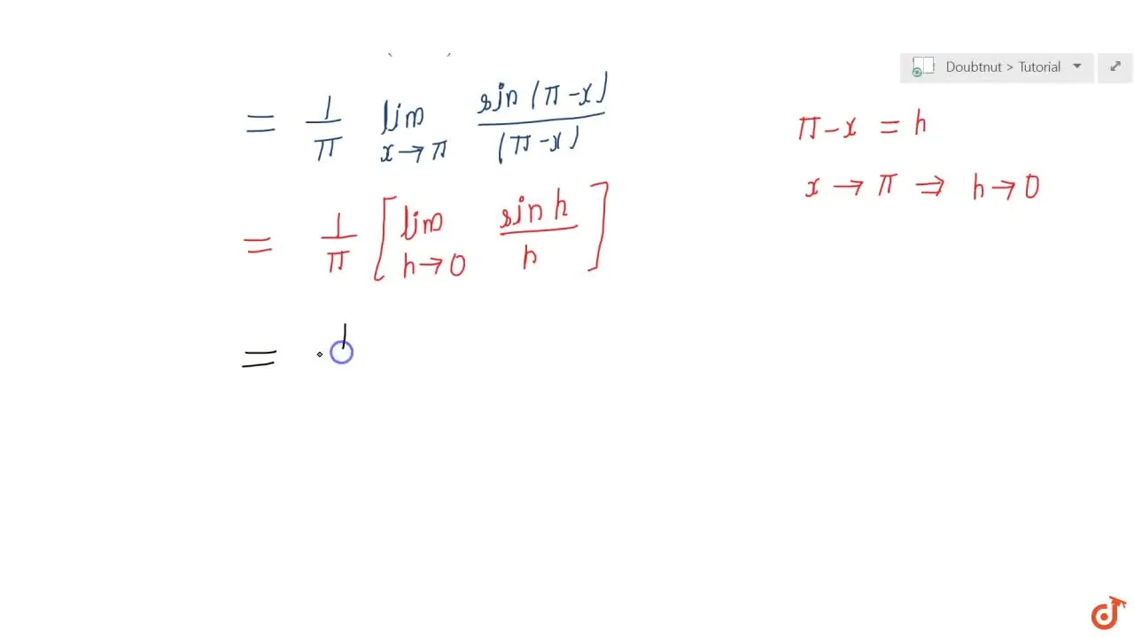 (lim)(x->pi)(sin(pi-x))/(pi(pi-x))