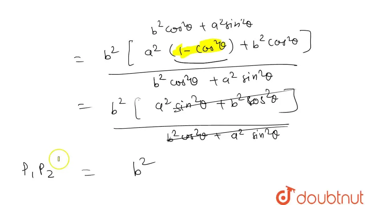 दिखाइए कि (sqrt(a^(2)-b^(2)),0) और (-sqrt(a^(2)-b^(2)),0) बिन्दुओं स