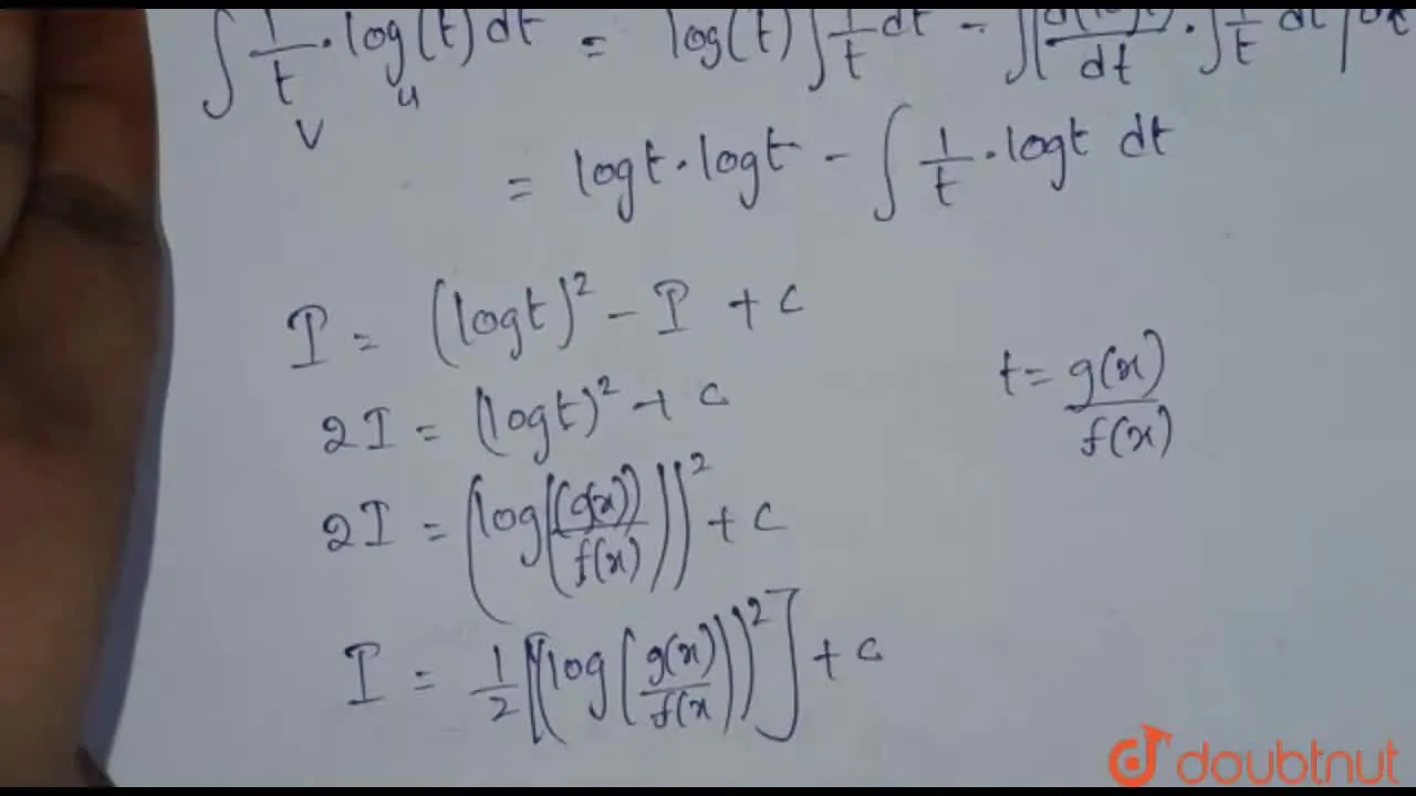 [Telugu] int(f(x)g'(x)-f'(x)g(x))/(f(x)g(x)) [ log (g(x))-log(f(x))]dx