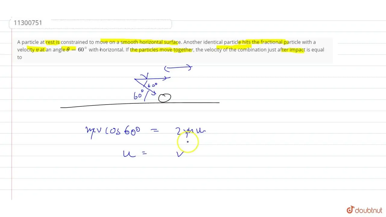 A Particle At Rest Is Constrained To Move On A Smooth Horizontal Surfa