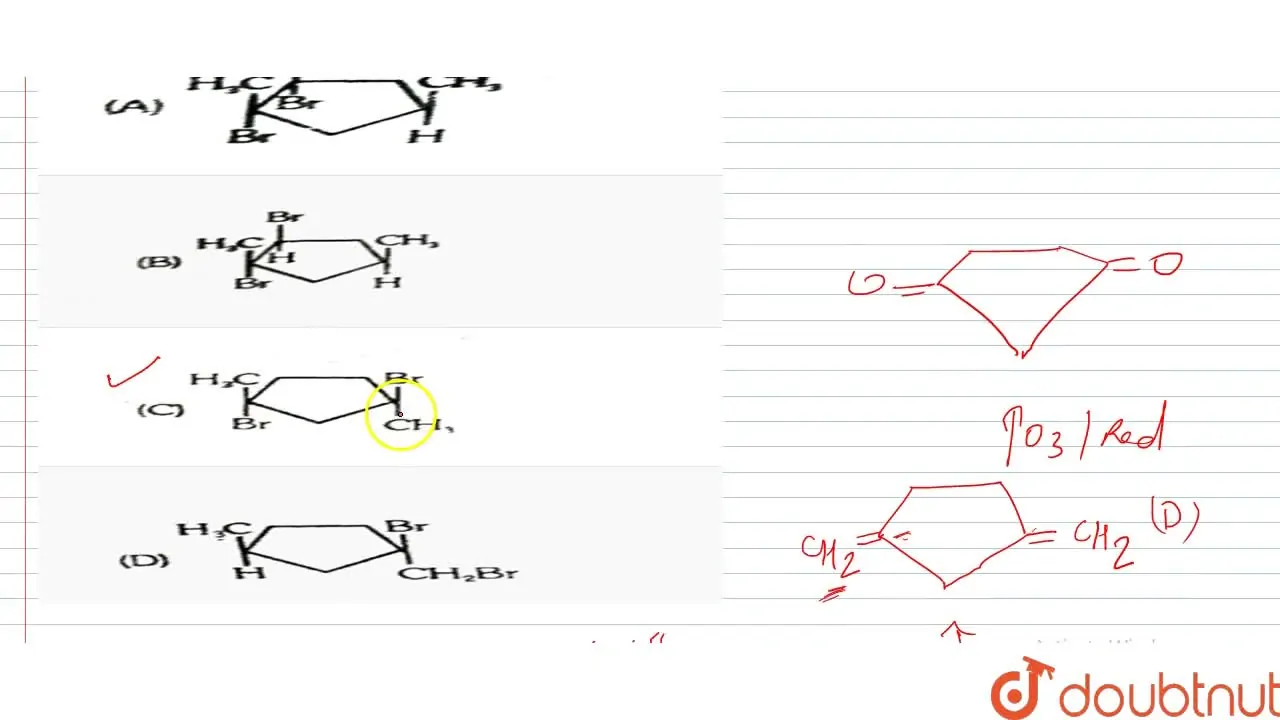 An optically active compound A (assume dextrorotatory) has the molecul