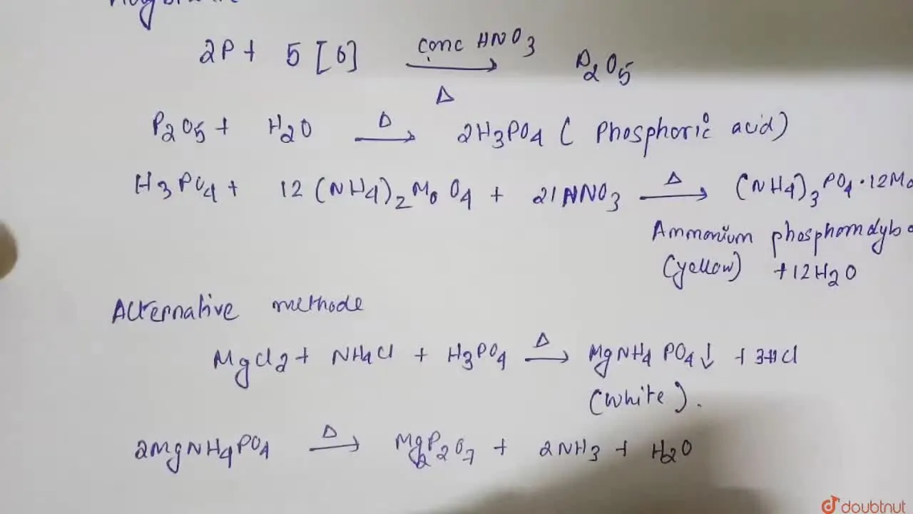 [Bengali] In Carius method for estimation of phosphours, the precipita