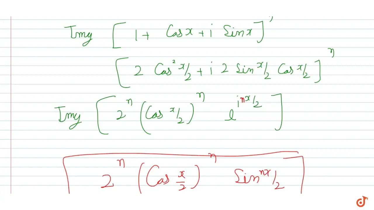 sum(r=0)^n nCr (sin rx) is equal to