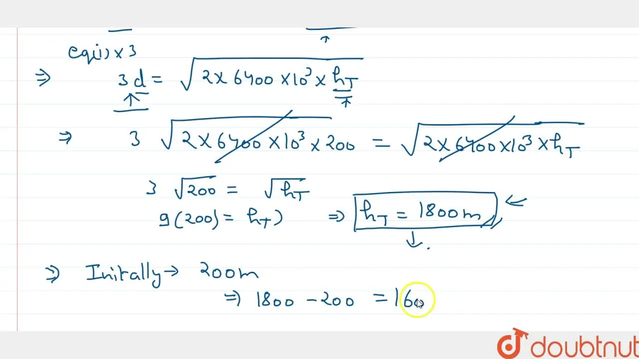 A.T.V. tower has a height of 200m. By how much the height of tower be
