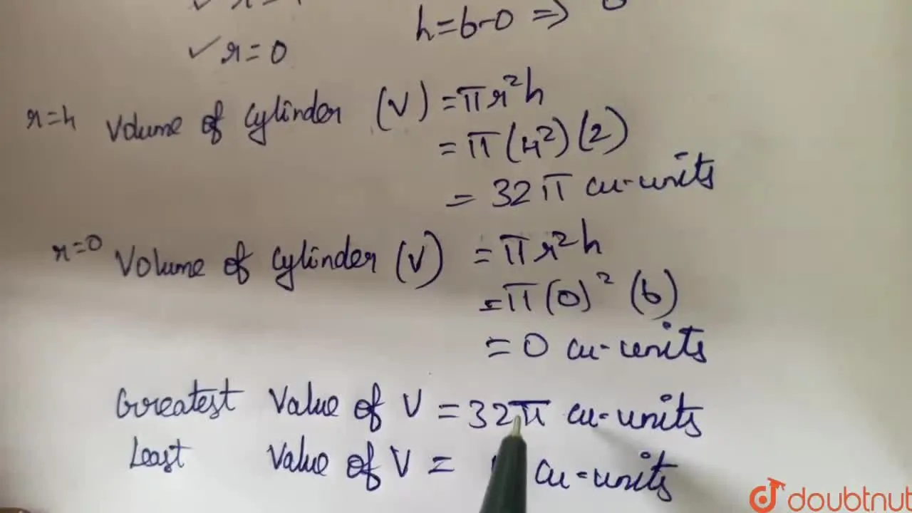 [Tamil] The volume of a cylinder is given by the formula V=pir^(2)h. F
