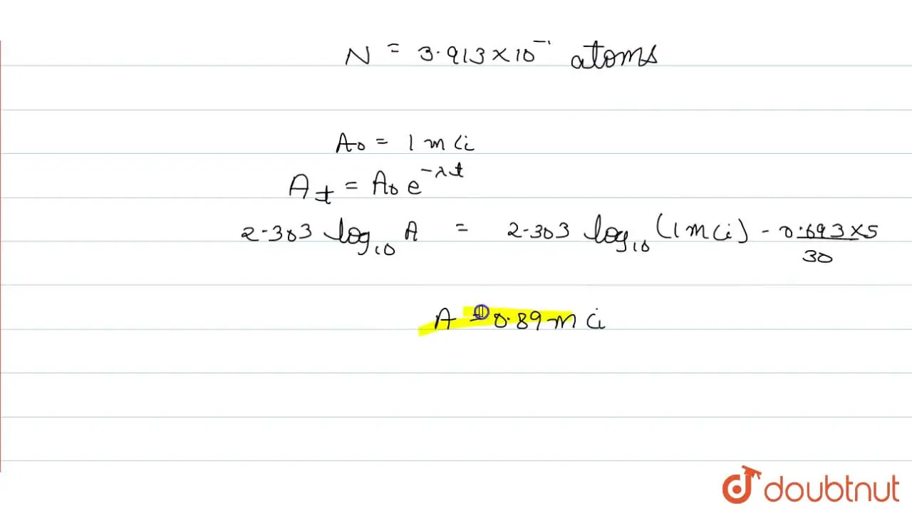 1 gram of cesium-137 (.(55)^(137)Cs) decays by beta-emission with a ha