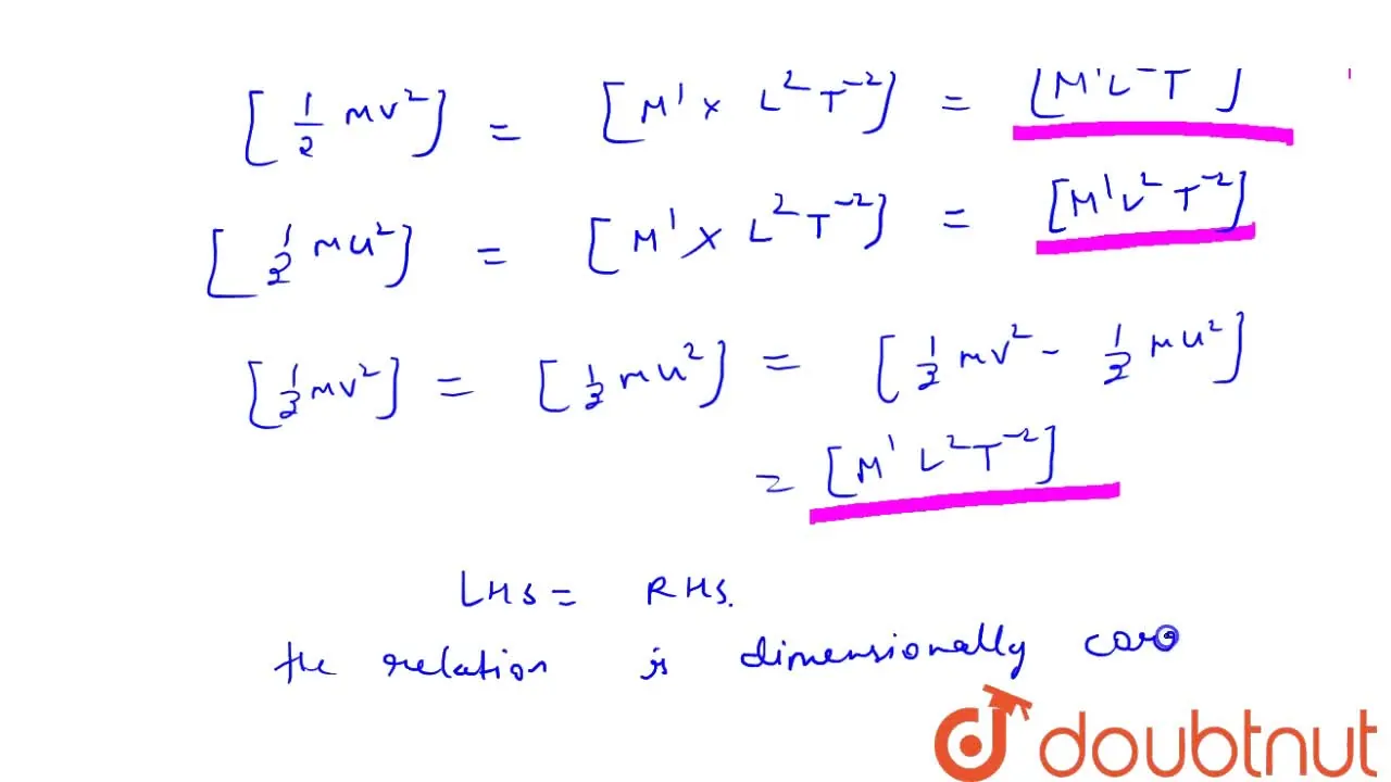 Check the correctness of the equation, FS=(1)/(2)mv^(2)-(1)/(2)mu^(2