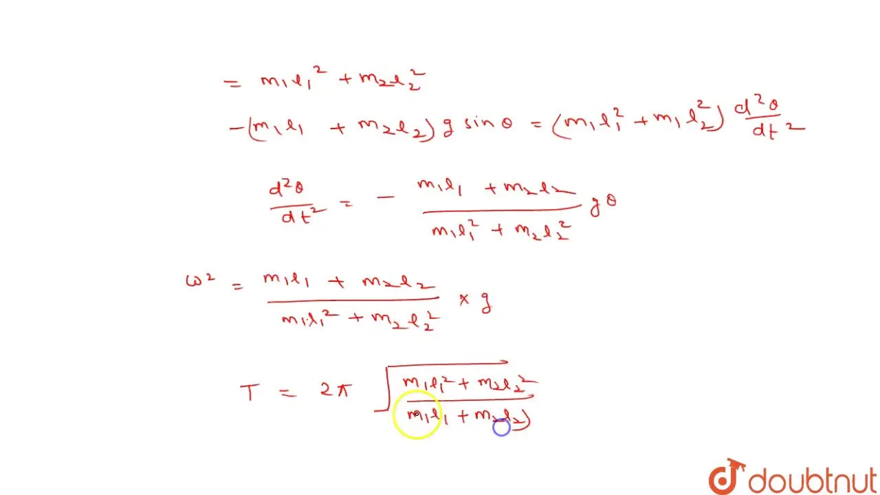 A compound pendulum consists of a rigid light rod having two spherical