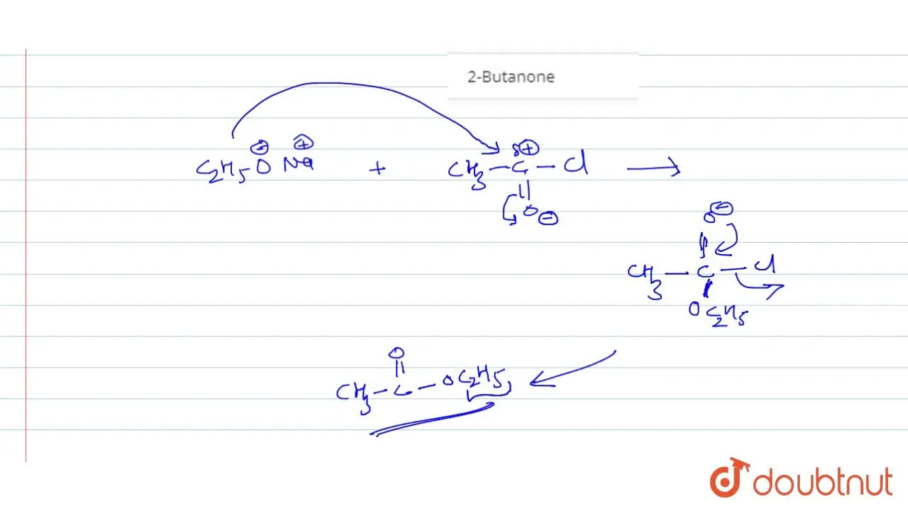 Sodium ethoxide has reacted with ethanoyl chloride. The compound that