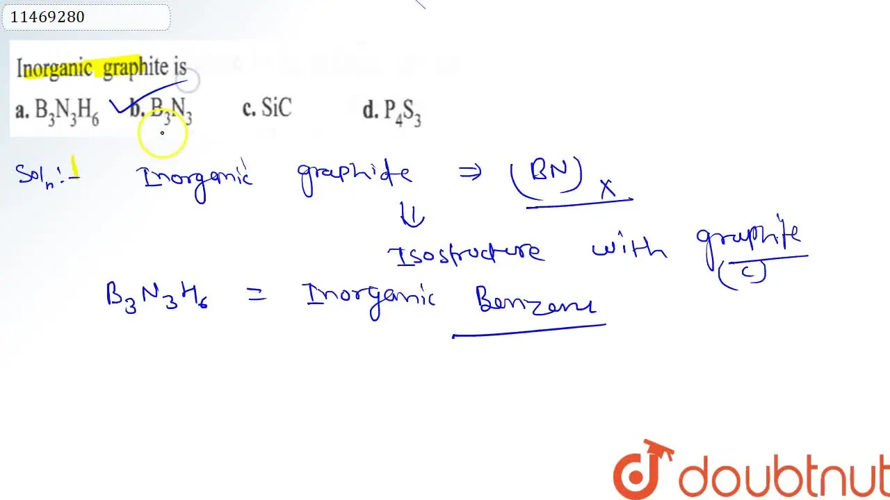 Inorganic graphite is