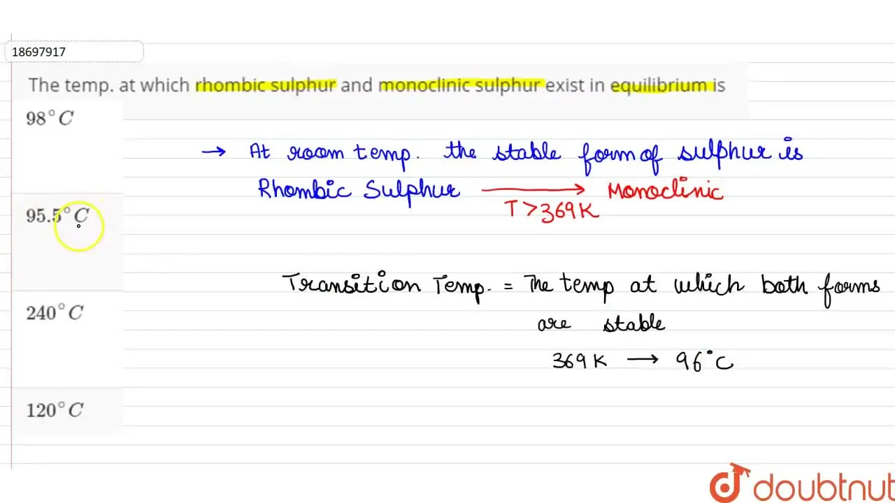 Monoclinic And Rhombic Sulphur Phase Diagram Omtex Classes: