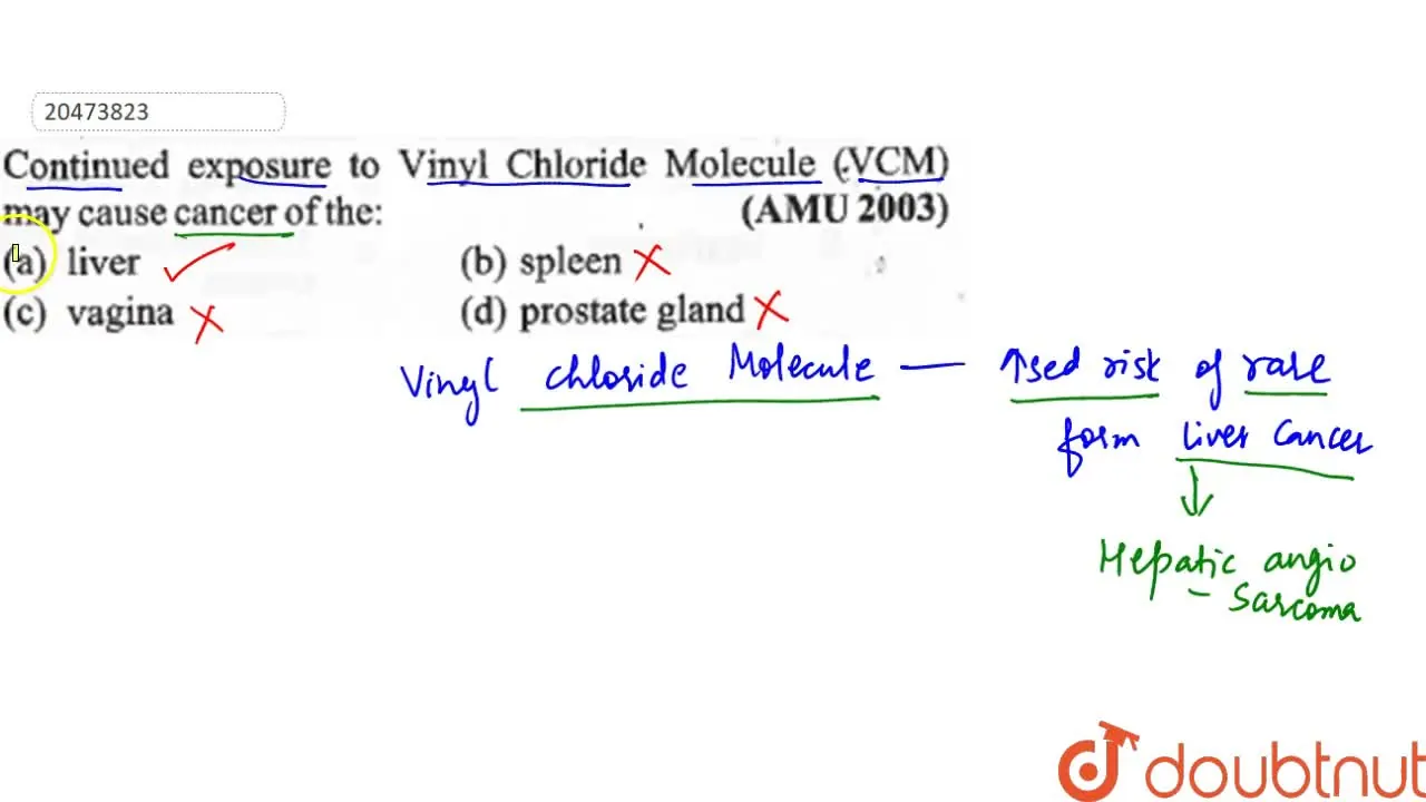 Continued exposure to Vinyl Chloride Molecule (VCM) may cause cancer o