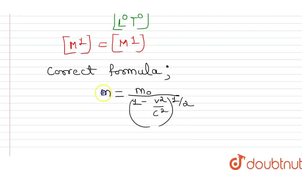 A famous relation in phyics relates the moving mass m to the rest mas