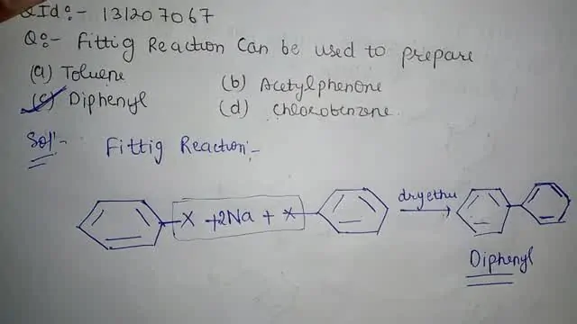 Fitting reaction can be used to prepare
