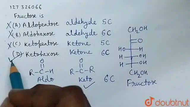 [Solved] Fructose is