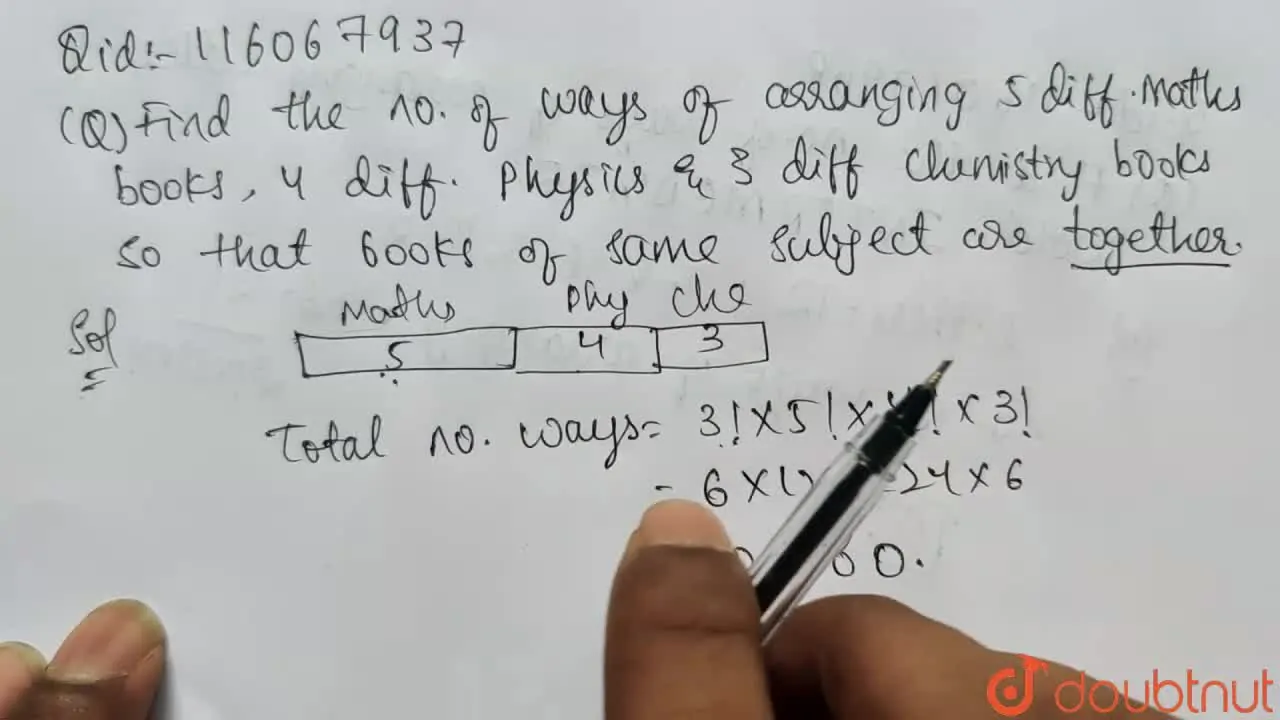 [Telugu] Find the number of ways of arranging 5 different mathematics