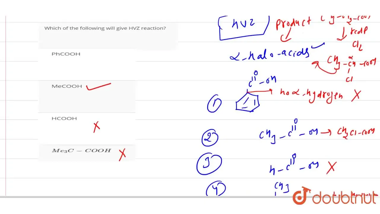 Which of the following will give HVZ reaction?