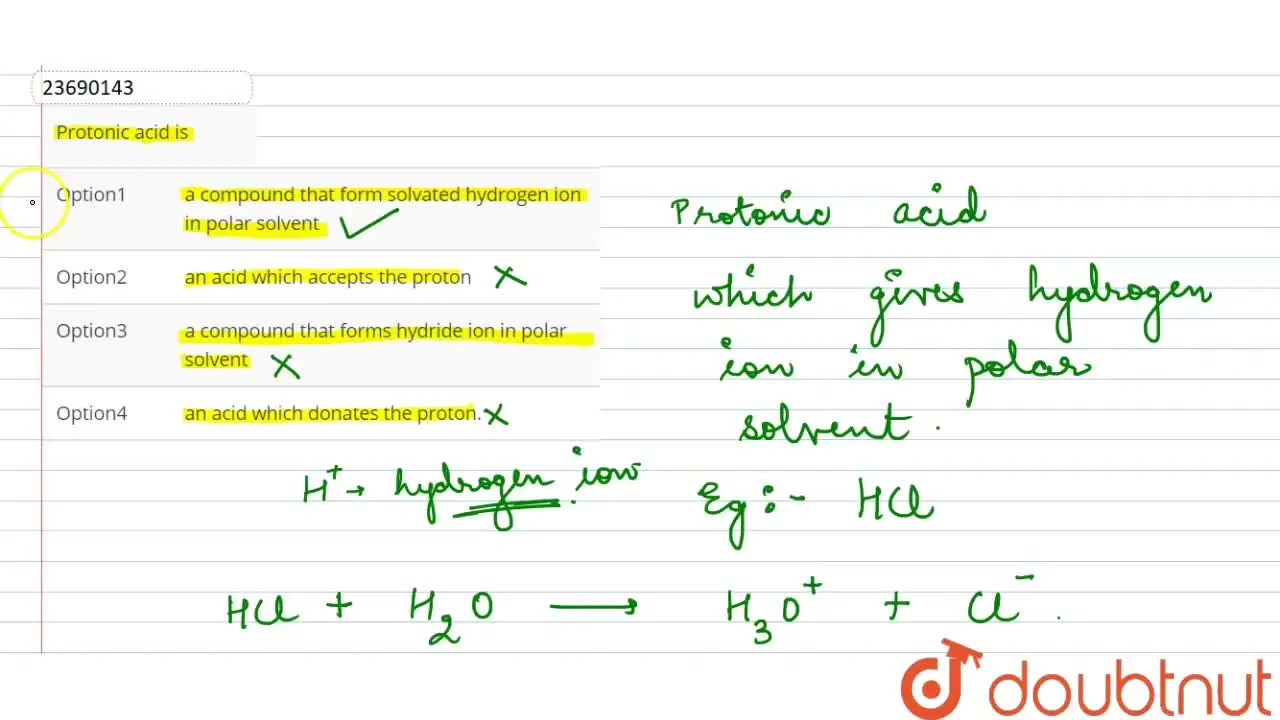 a compound that forms hydride ion in polar solvent