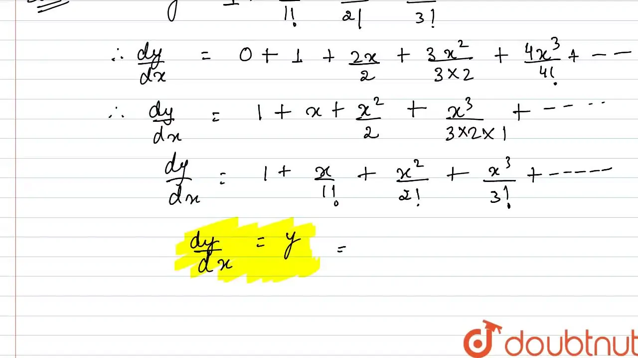 If Y 1 X 1 x 2 2 x 3 3 Then dy dx 
