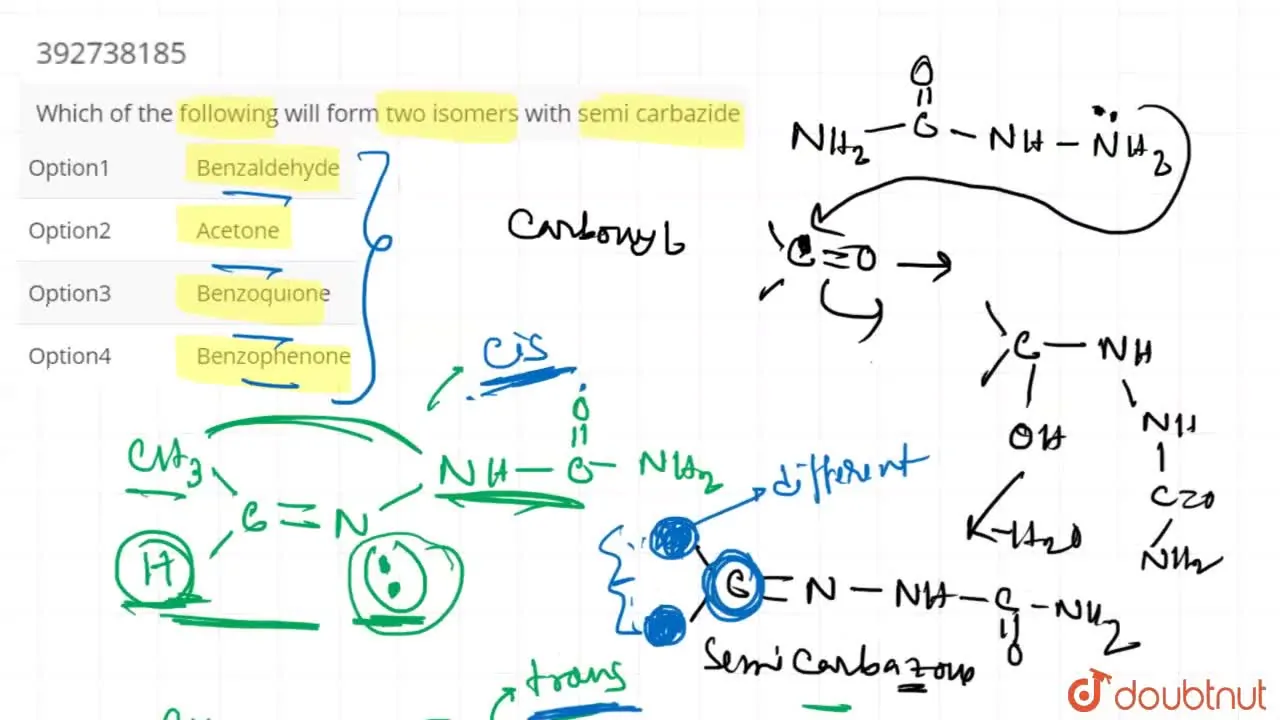 Which of the following will form two isomers with semi carbazide