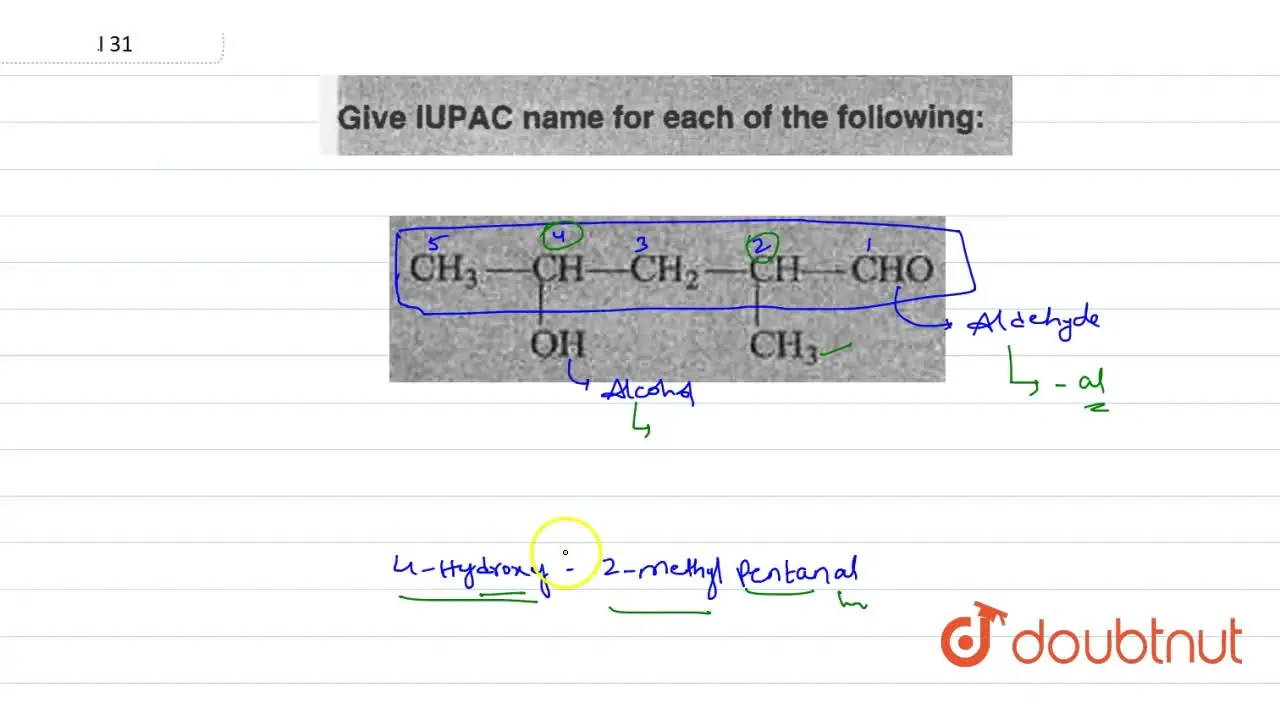 CH(3)-underset(OH)underset(|)CH-CH(2)-underset(CH(3))underset(|)CH-CHO