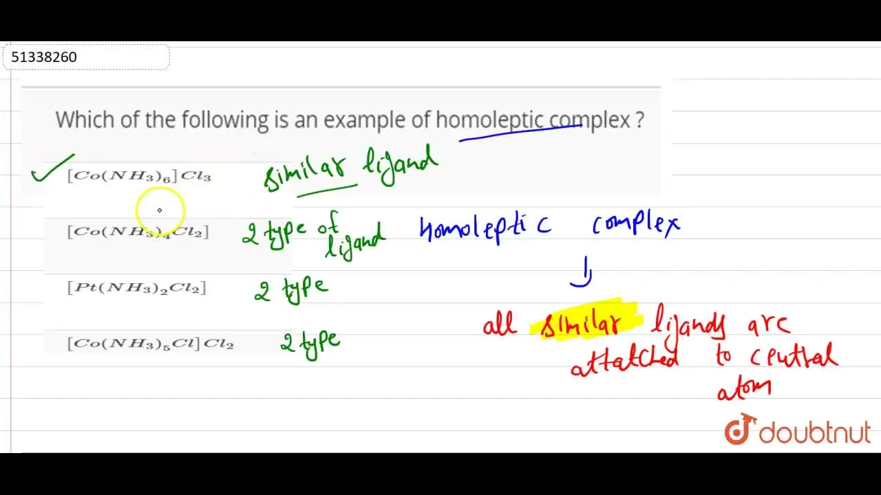 Which of the following is an example of homoleptic complex