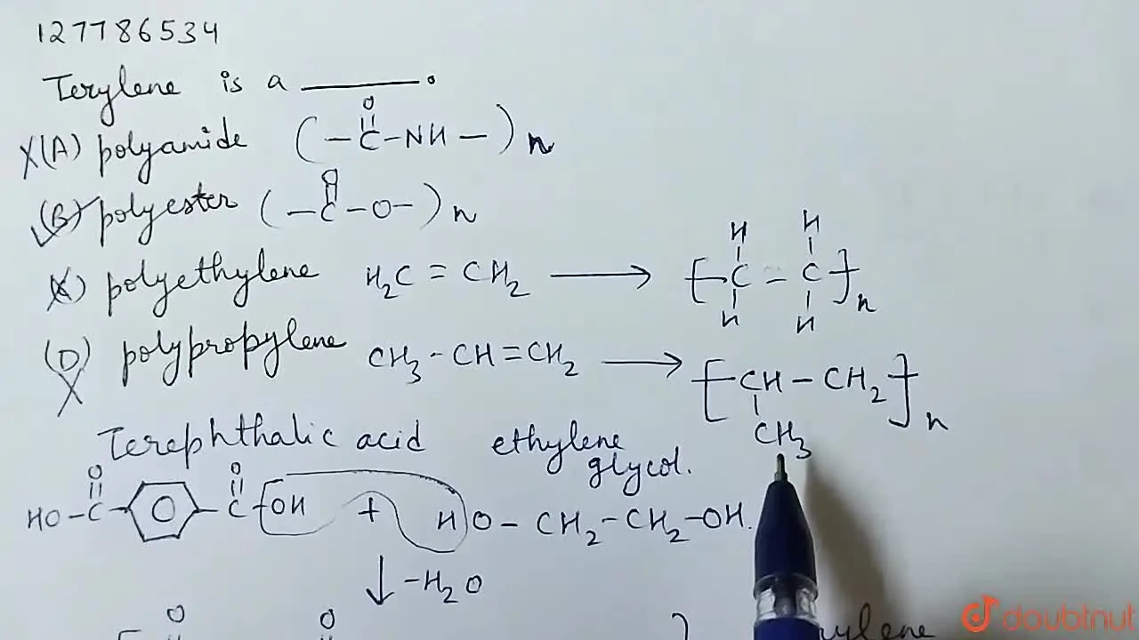 [Solved] Terylene is a.