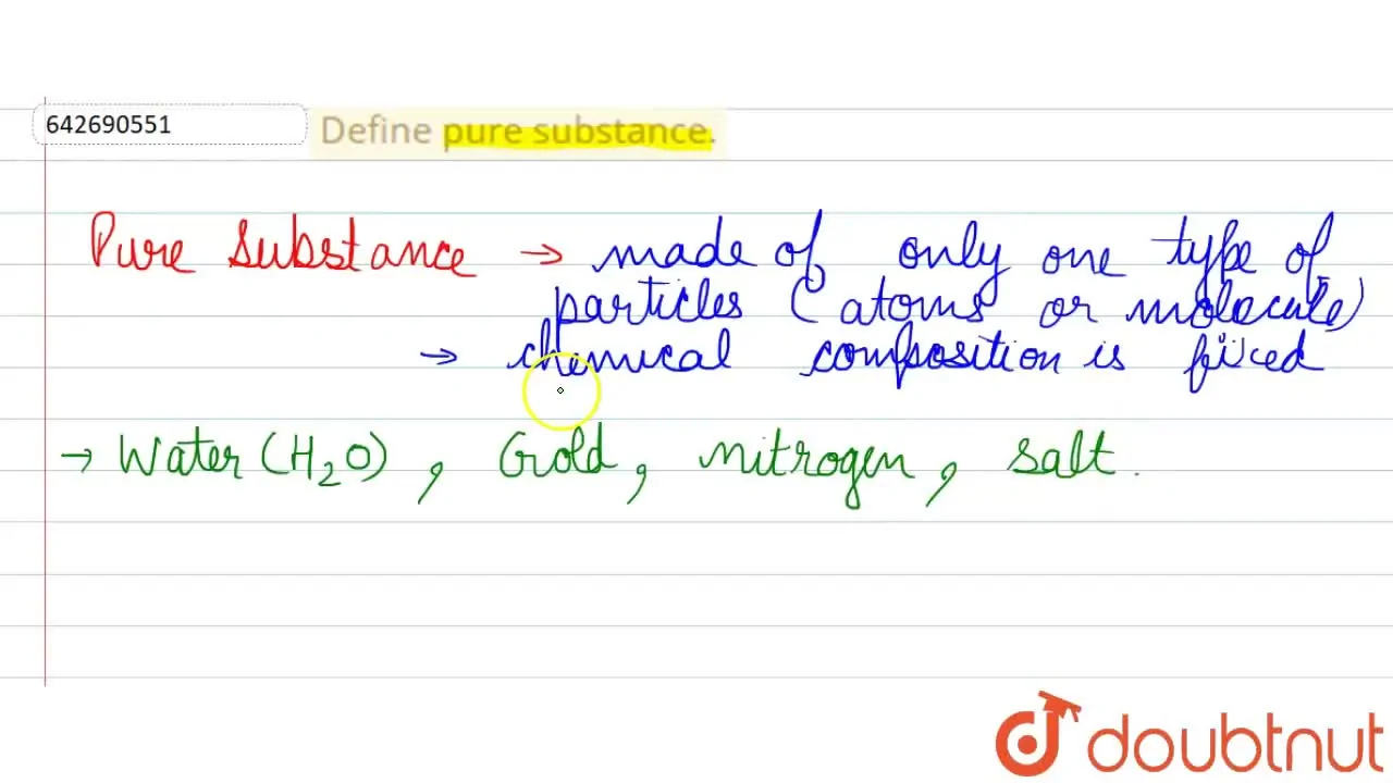 [Punjabi] Define pure substance.