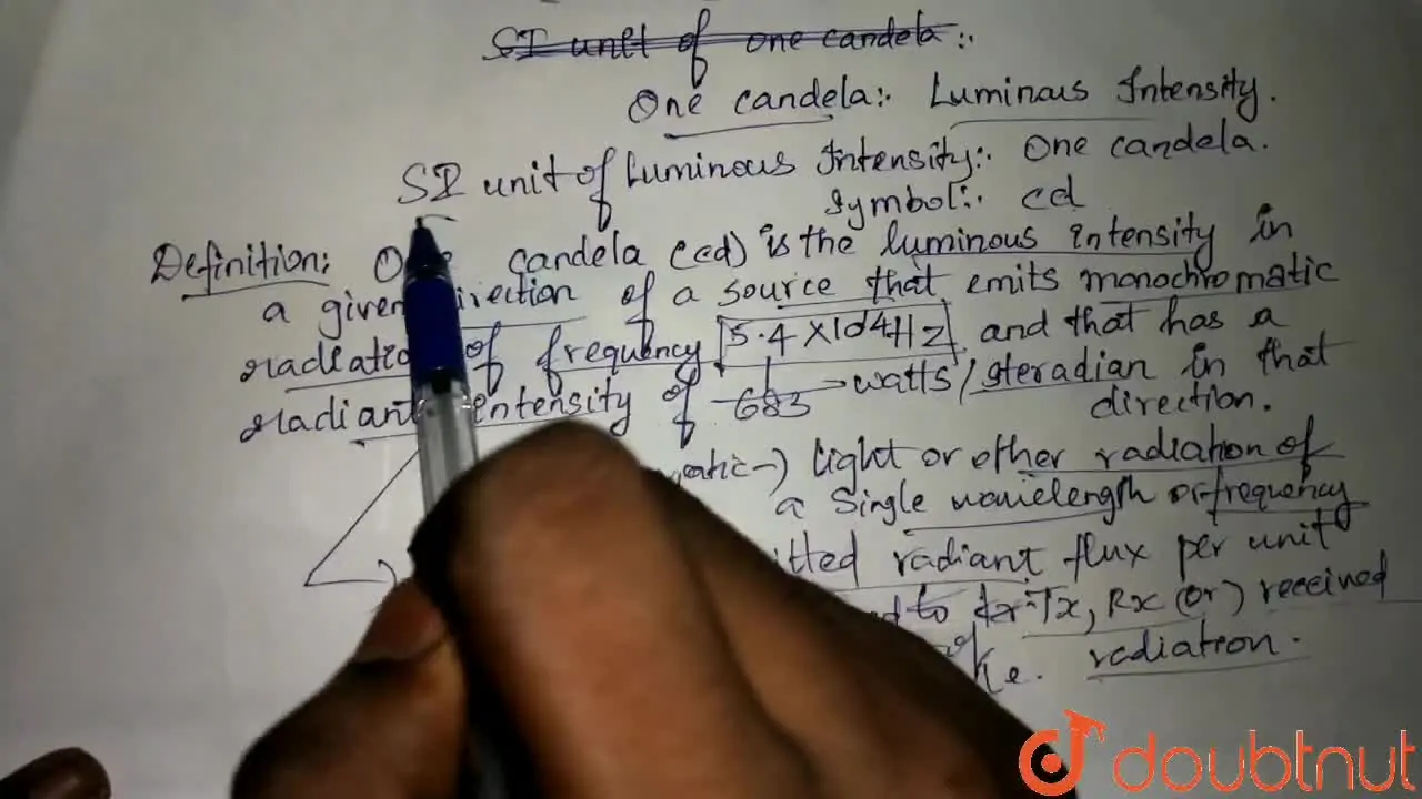 [Tamil] What meant by one candela? And Which base quantity is measured