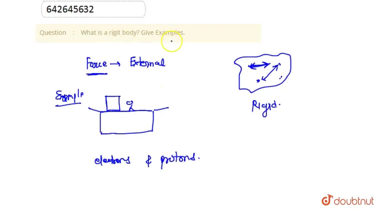 What is a rigit body? Give Examples.
