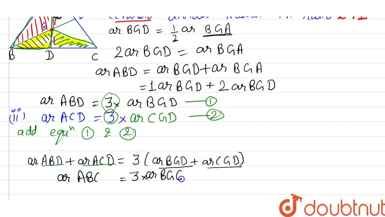 The medians of a triangle ABC intersect each other at point G. If one