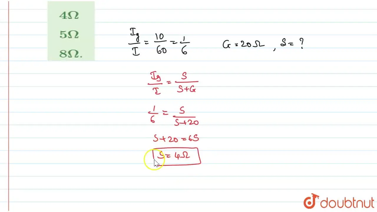 [Kannada] The sensitivity of a galvanometer is 60 divisions per ampere