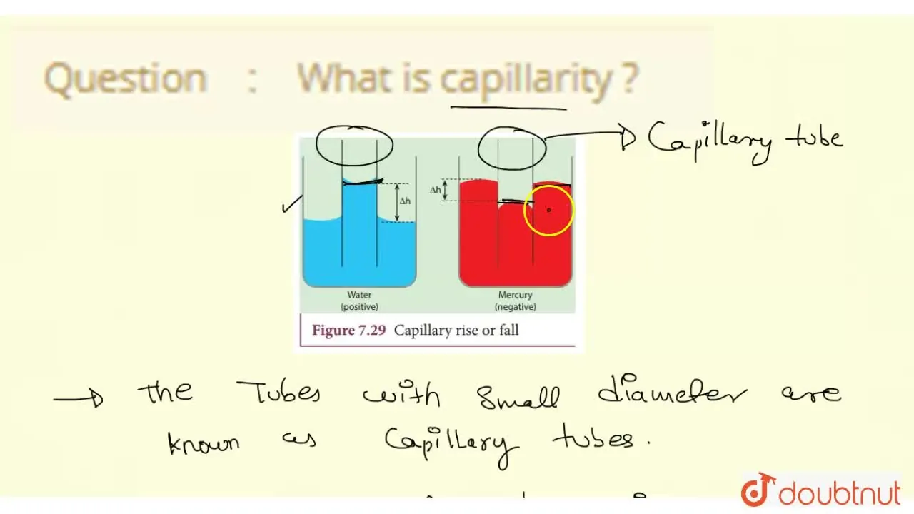 What is capillarity