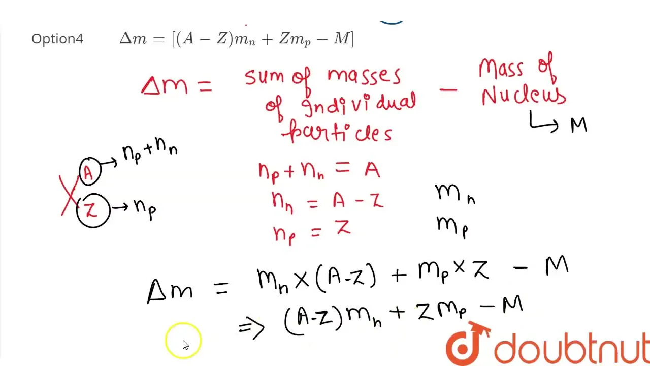 If M,mn and mp are masses (in kg) of nucleus Xz^A, neutron and proton